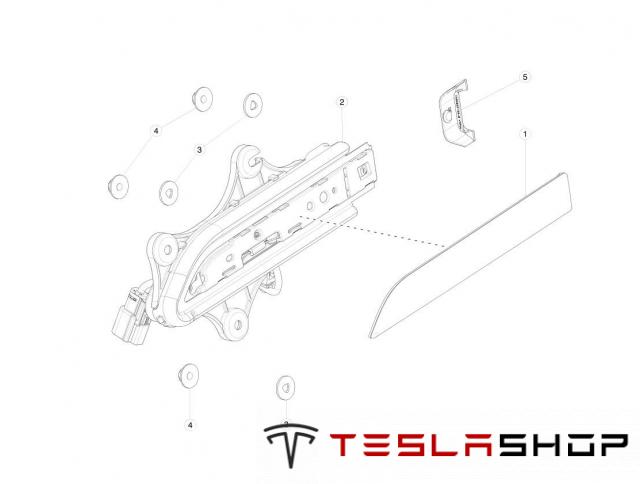 замок двери Tesla Model X 2020 | 1051362-S0-D